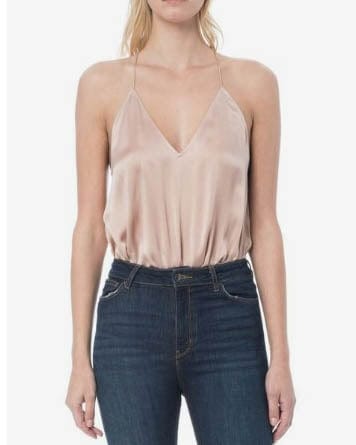 "The Lisa" Silk Bodysuit - The Revury