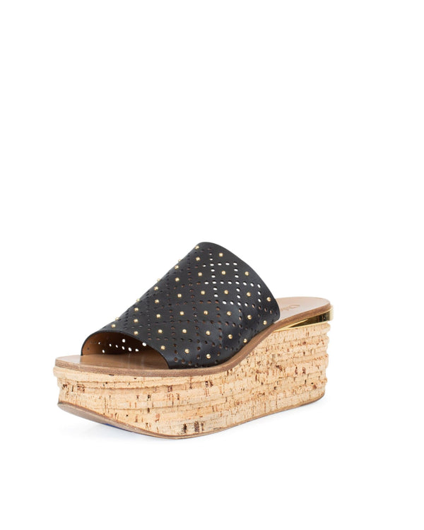 "Camille" Cork Platform Sandals - The Revury