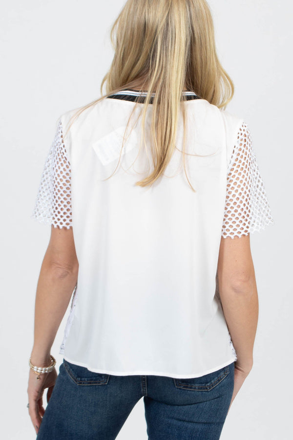 Crochet Overlay Tee - The Revury