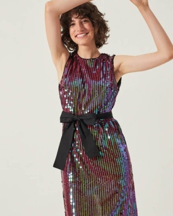 "Robe Night" Sequins Dress - The Revury