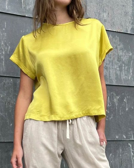 Satin Lemon Skirt Set - The Revury